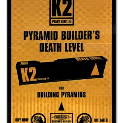 K2 FUUK DEATH TOOLS Reflective Site Signs – L-13 Light Industrial Workshop